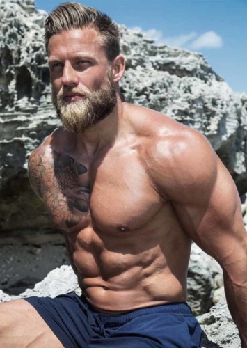 Stian Bjornes นายแบบชาวนอร์เวย์กล้ามแน่นๆ เครางาม - เปิดวาร์ป ดูฝรั่ง ...
